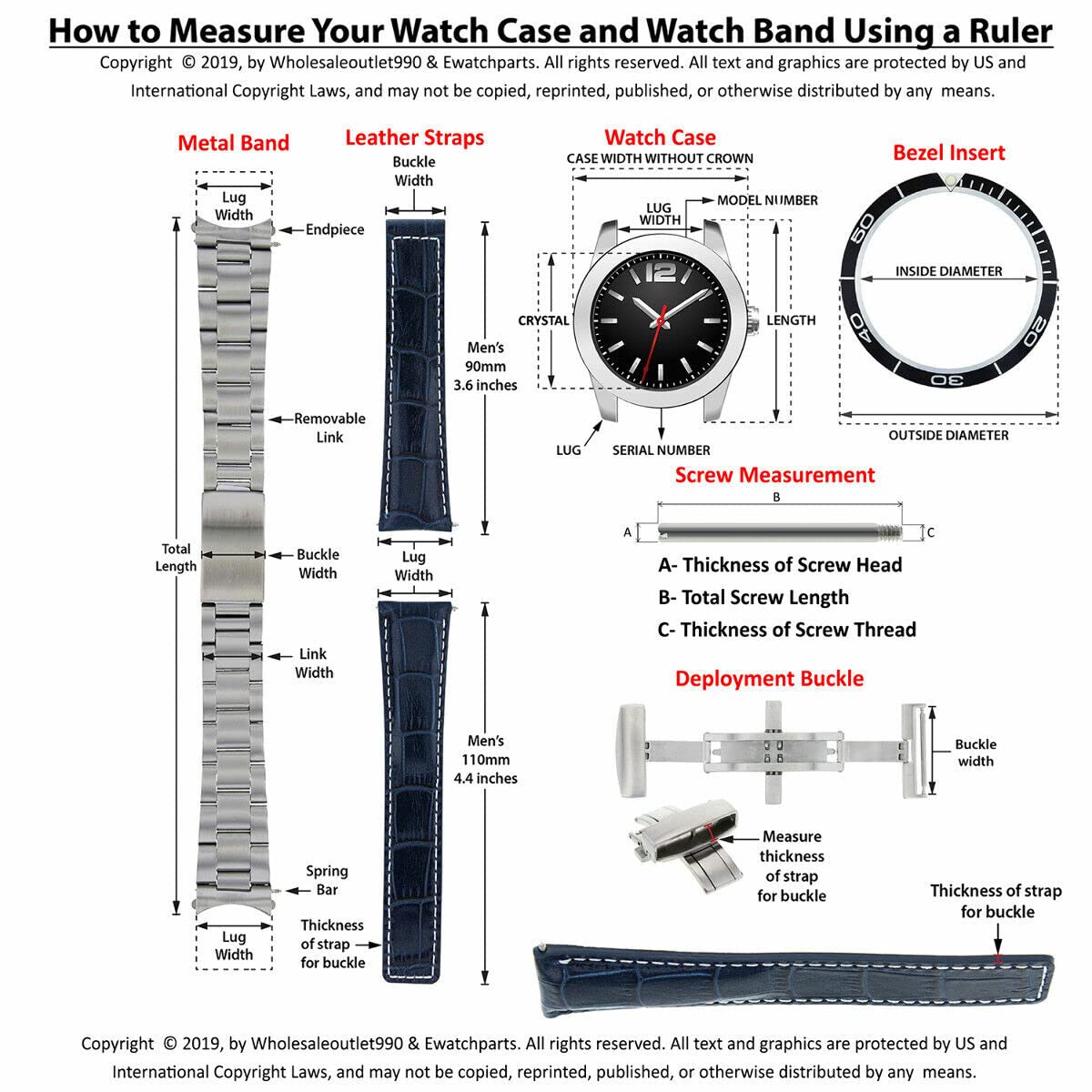 Ewatchparts SAPPHIRE WATCH CRYSTAL COMPATIBLE WITH IWC- B-UHR PORTUGUESE WATCH IW371446 CHRONOGRAPH