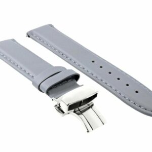 Ewatchparts 18-19-20-22-24MM LEATHER BAND STRAP SMOOTH COMPATIBLE WITH IWC PILOT PORTUGUESE