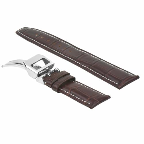 Ewatchparts 20-22MM REPLACEMENT LEATHER WATCH BAND STRAP COMPATIBLE WITH IWC PILOT PORTUGUESE TOP GUN