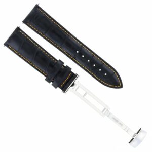 Ewatchparts 17-24MM LEATHER BAND STRAP DEPLOYMENT CLASP BUCKLE COMPATIBLE WITH IWC #1