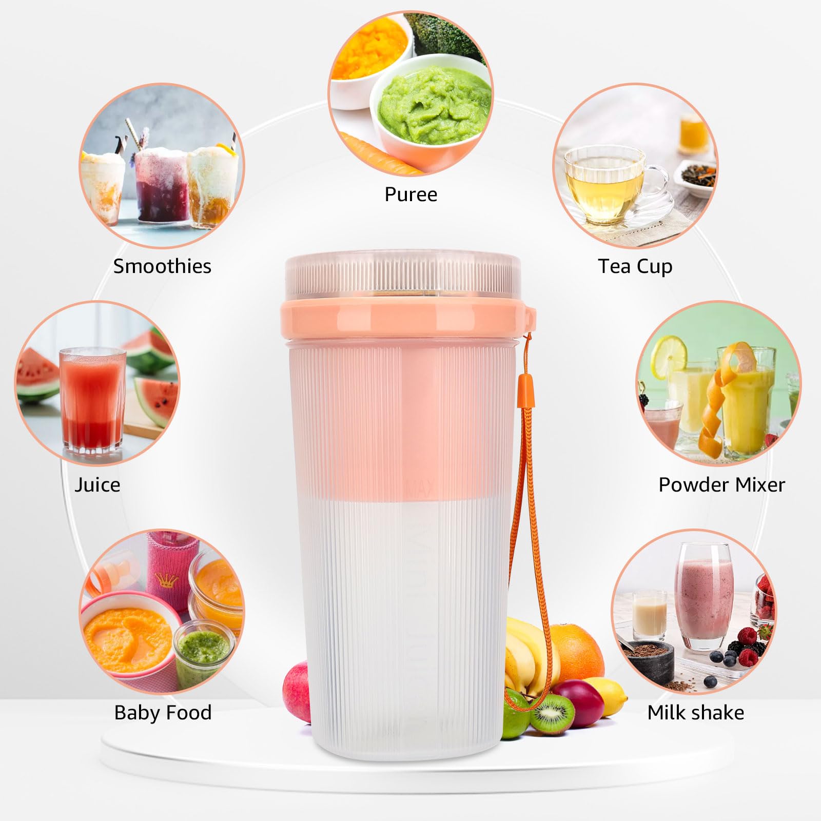 Blender Portable Blender Shakes And Smoothies Blenders Kitchen Personal Blender Mini Blender Small Blender Cup Personal Blender Smoothies