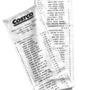 Costco Receipt Scarf, Double Sided, Hilarious 100% Fleece Scarf. Looks Like a Real Costco Receipt