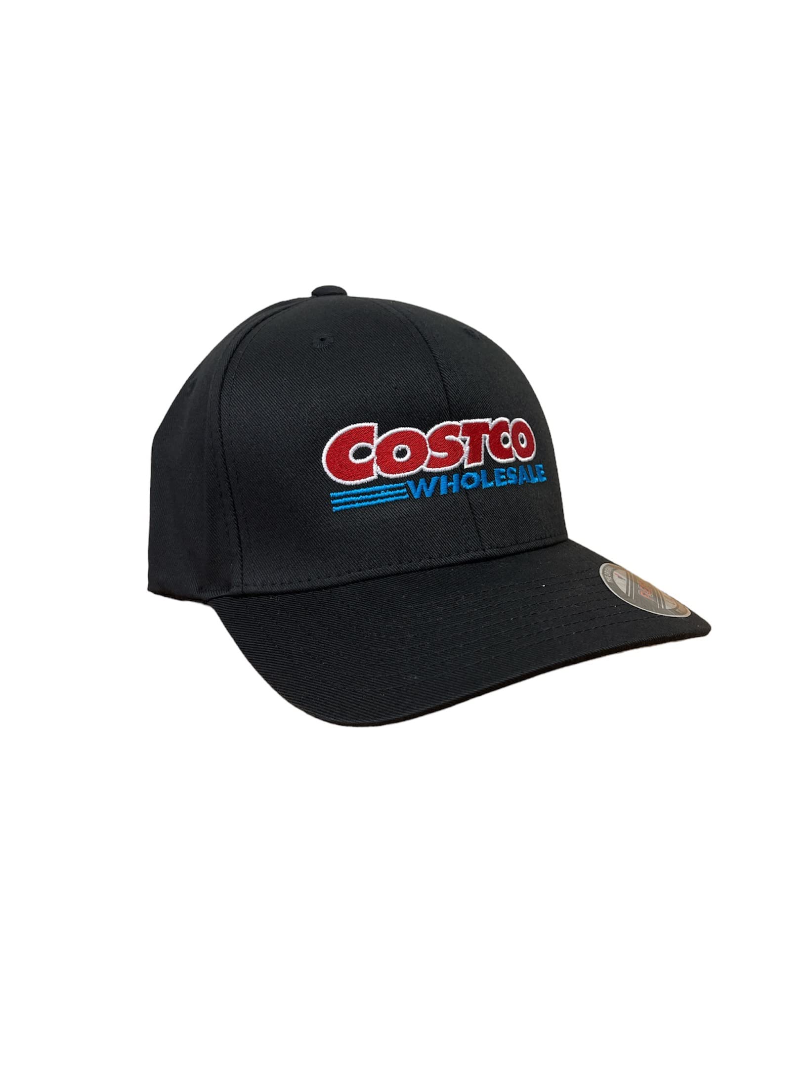 STITCHWORKS Costco Wholesale Flexfit Hat Unisex Baseball Cap (Black, Large/X-Large)