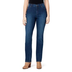 gloria vanderbilt women's amanda classic high rise tapered jean standard, scottsdale, 12