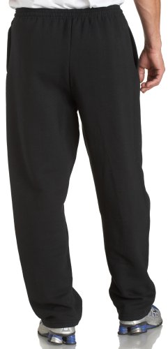 Russell Athletic Men's Dri-Power Open Bottom Sweatpants with Pockets, Black, XX-Large