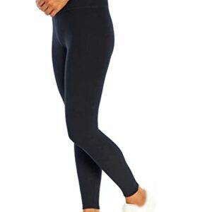 Orvis Womens Midweight High Rise Fleeced Lined Legging (Black, X-Small)