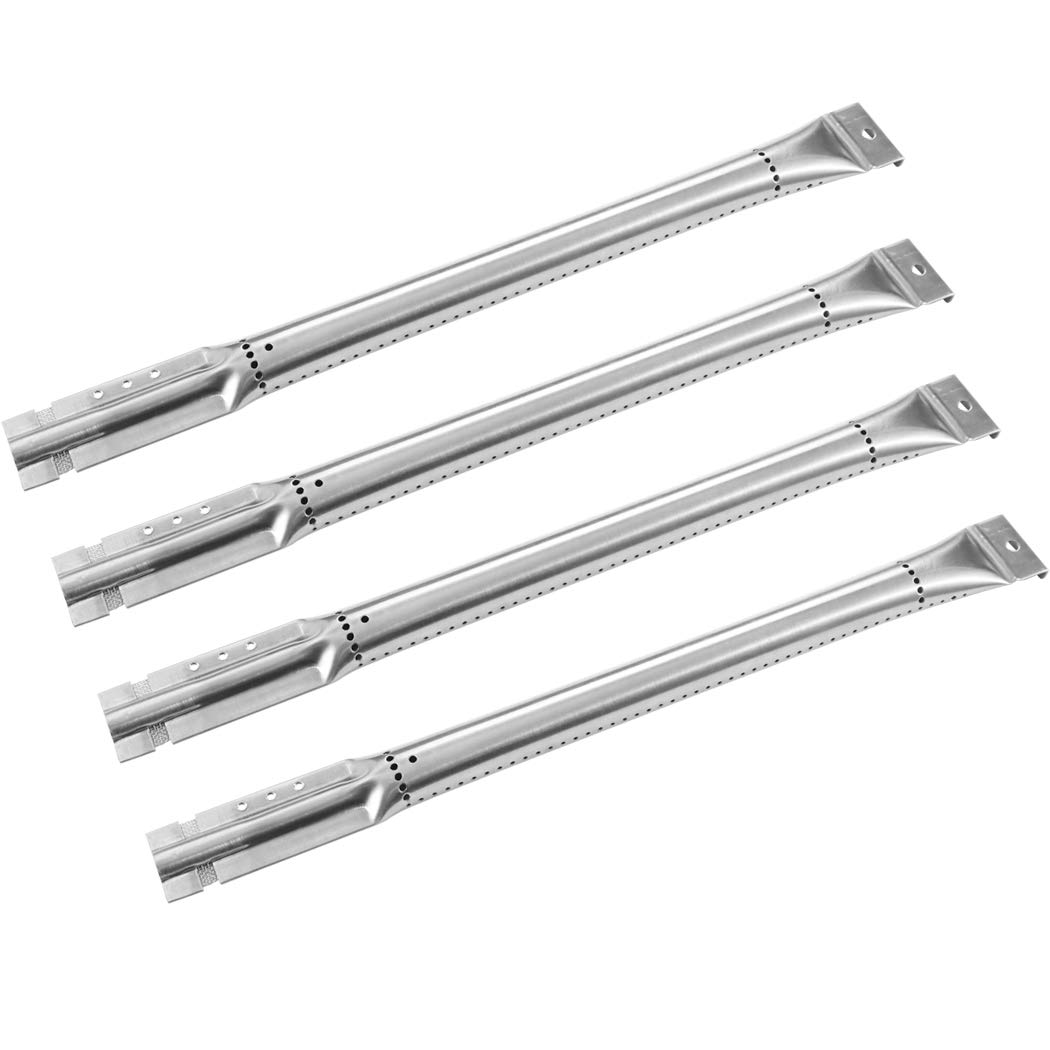 YIHAM KB815 Gas BBQ Pipe Tube Burner Replacement, Grill Parts for Nexgrill 720-0432, Kitchenaid 720-0745, 720-0733A, Jenn Air, Kirkland, Members Mark 720-0584, Perfect Flame, 16 15/16 inch, Set of 4