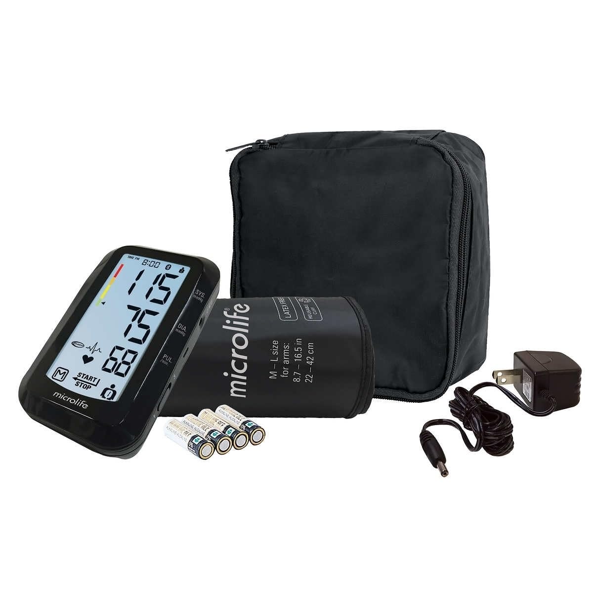 Costco Microlife Bluetooth Upper Arm Blood Pressure Monitor with Irregular Heartbeat Detection Bluetooth Connectivity and Free Microlife Health App