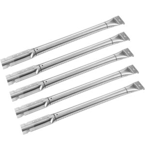 yiham kb815 gas bbq grill pipe tube burner replacement parts for perfect flame, charmglow, kitchen aid, costco kirkland, jenn air, member's mark, nexgrill, 16 15/16 inch, set of 5