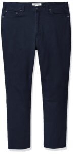 amazon essentials men's straight-fit 5-pocket stretch twill pant, navy, 35w x 30l