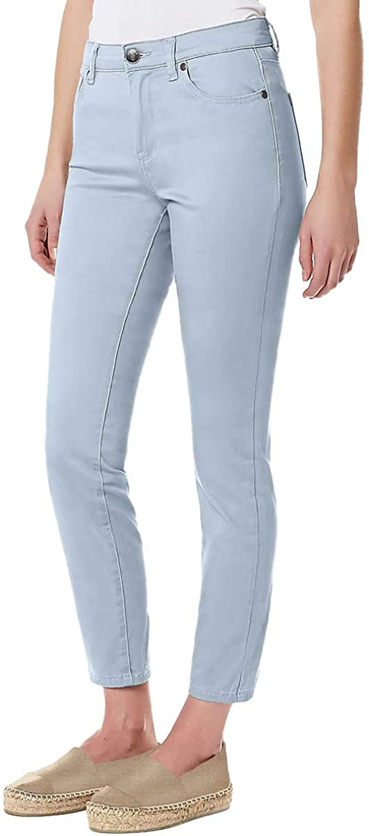 Buffalo David Bitton Ladies’ Ankle Length Skinny Pant (10, Light Blue)