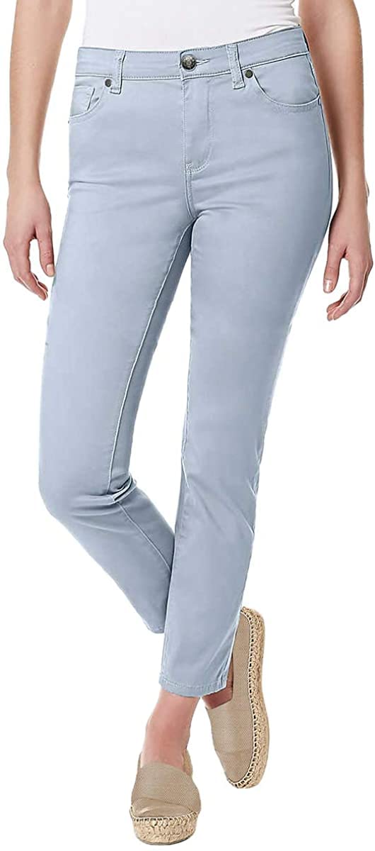 Buffalo David Bitton Ladies’ Ankle Length Skinny Pant (10, Light Blue)