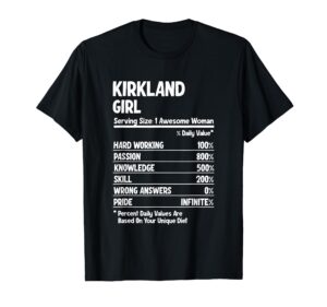 kirkland girl t-shirt