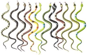 rhode island novelty 14" rain forest snakes | assorted designs | set of 12