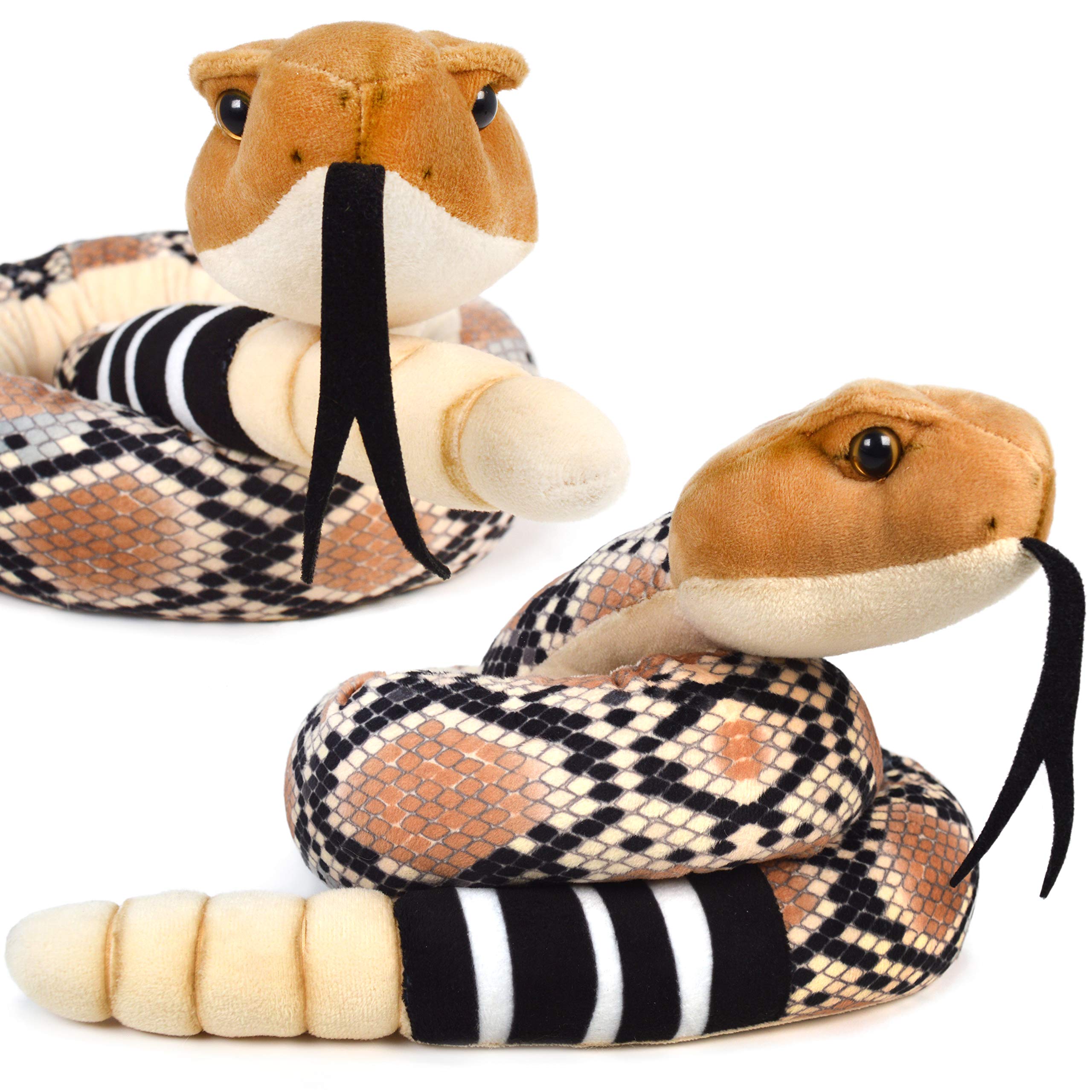 VIAHART Rambo The Rattlesnake - 4.5 Foot Long Stuffed Animal Plush Snake - by TigerHart Toys