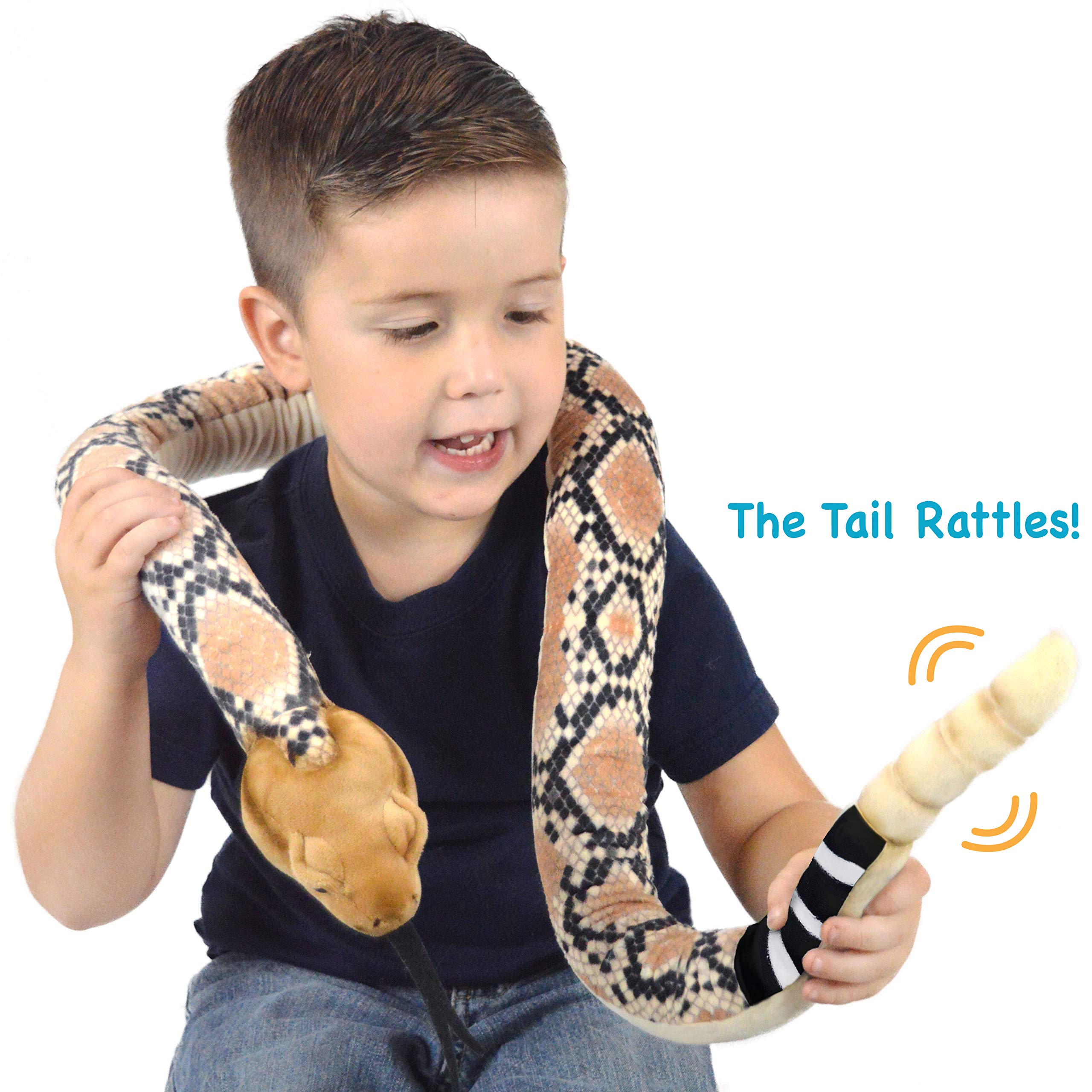 VIAHART Rambo The Rattlesnake - 4.5 Foot Long Stuffed Animal Plush Snake - by TigerHart Toys