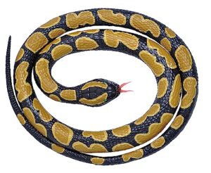 wild republic rubber snake, ball python toy, gifts kids, 26", black