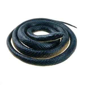 nakimo realistic rubber fake snake toy 50 inch mamba for garden props and practical joke