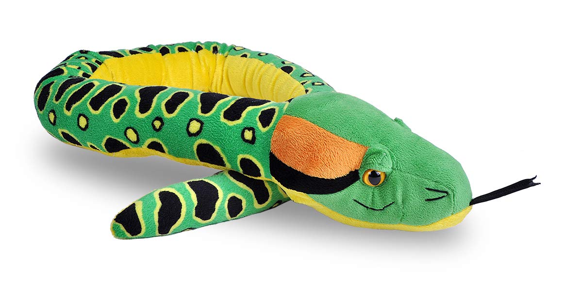 Wild Republic Anaconda Snake Stuffed Animal, Plush Toy, Reptile, 54", 89089