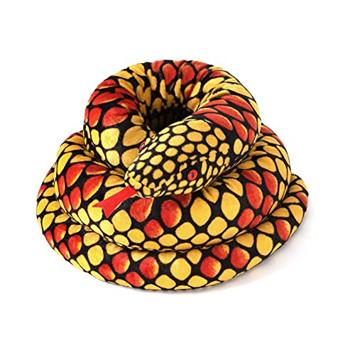 MUOVE Snake Stuffed Animal, Plush Large Snake Realistic Snake Toy, 110 inch Gifts for Kids