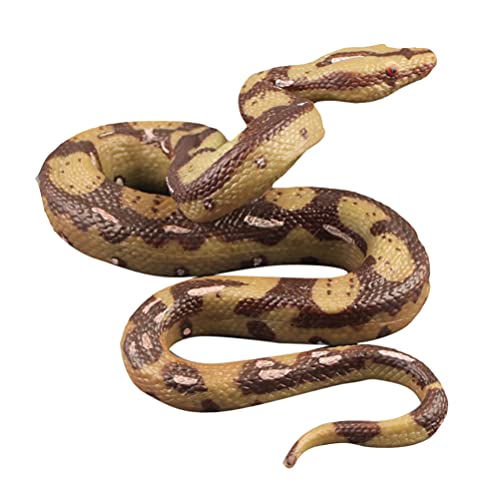 Amosfun High Simulation Python Model Toy Big Realistic Snake Halloween Tricky Creepy Prank Scary Snake Toy