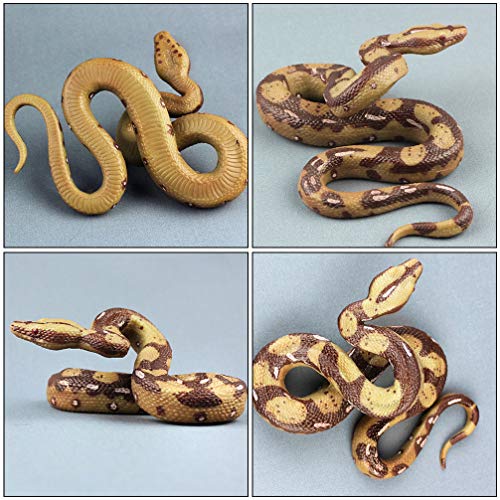 Amosfun High Simulation Python Model Toy Big Realistic Snake Halloween Tricky Creepy Prank Scary Snake Toy