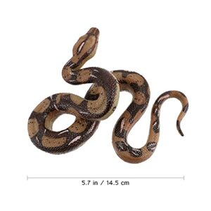 Amosfun High Simulation Python Model Toy Big Realistic Snake Halloween Tricky Creepy Prank Scary Snake Toy