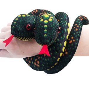 Double Head Giant Boa Constrictor Large Stuffed Animal Snake Plush Realistic Toy 45 Inch Lifelike Gifts for Kids Birthday Party Prank Props Gifts for Kids