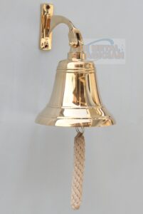 brass ship bell polished nautical, heavy duty polished brass bell, brass maritime duty watch ships bell by the metal magician