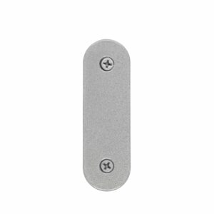 metal doorbell cover plate - doorbell blanking plate - no patching holes - cover up old doorbell wires - made in usa (silver)