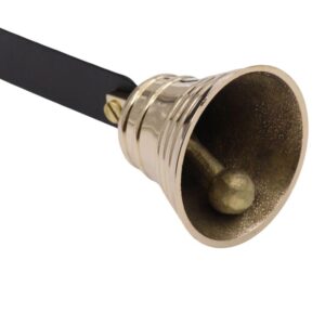 Roorkee Instruments Dog Doorbell Solid Brass Bell, Premium Quality Dog Training Bell for Loud Clear Sound, Metal Dog bell with Screws for disciplining, Doorbell For Stores, Restaurants, Bar and Hotel.