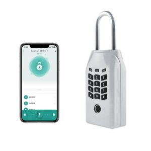 kenrone fingerprint key lock box,app controlled combination lock for house keys,lock box for outside enhanced security with fingerprint recognition