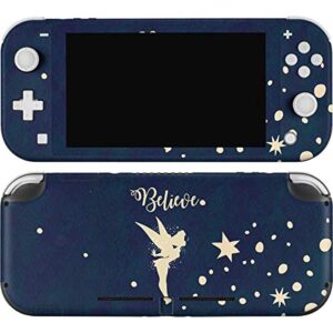 skinit decal gaming skin compatible with nintendo switch lite - officially licensed disney tinker bell believe design