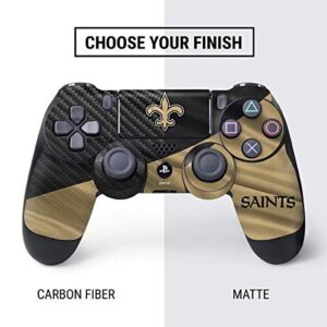 Skinit Decal Gaming skin compatible with PS4 Controller - Officially Licensed NFL New Orleans Saints Design