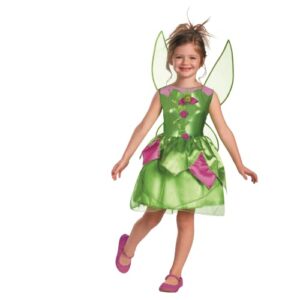 disguise disney fairies tinker bell classic girls' costume, 3t-4t