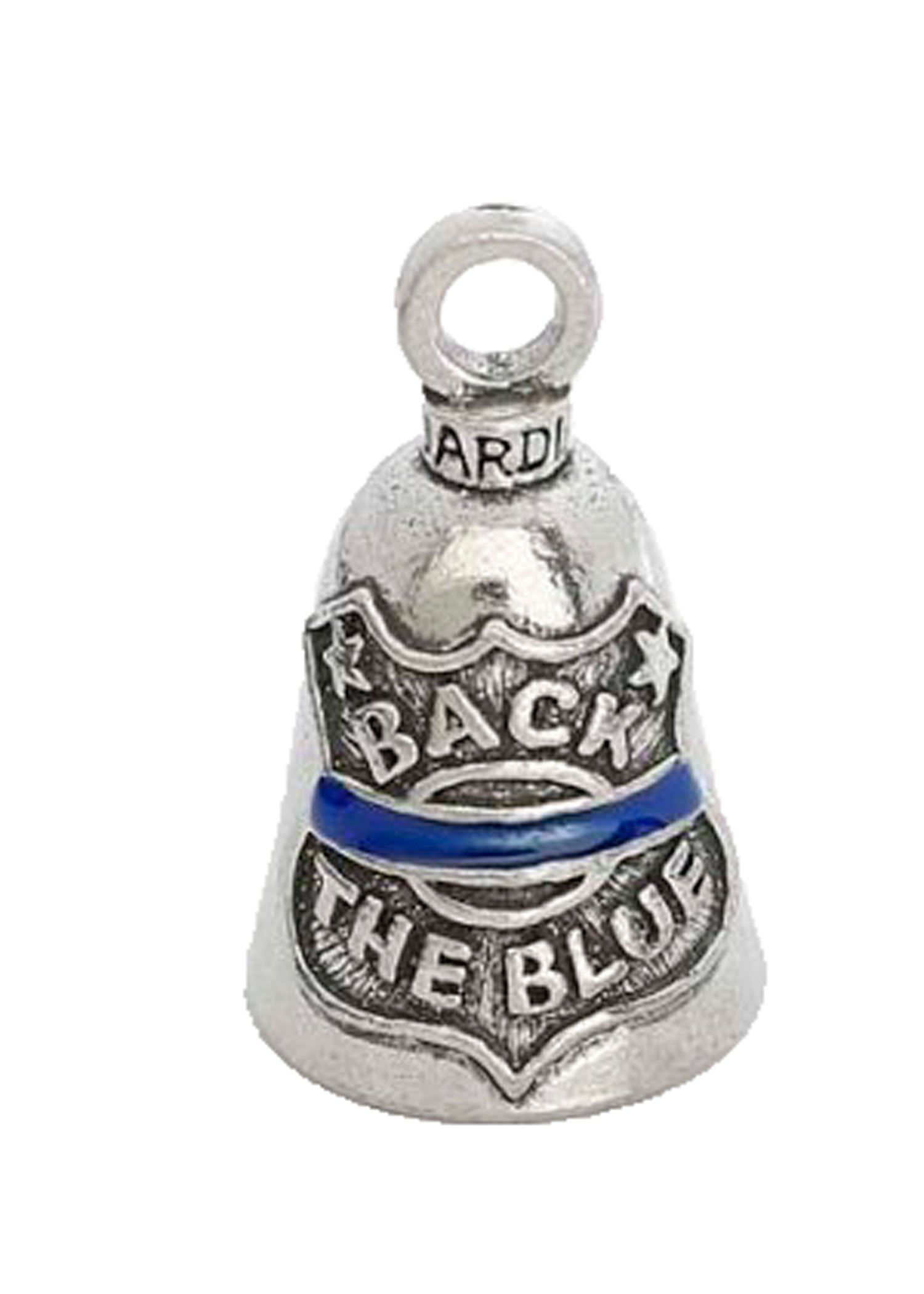 Guardian Bell Back The Blue Motorcycle - Harley Accessory HD Gremlin New Riding Bell Key Ring, Silver