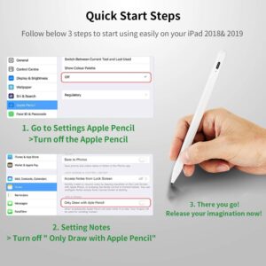 EDIVIA Stylus Pen for iPad Pro 12.9 Pencil Compatible with iPad 10th/9th/8th/7th/6th/Pro 12.9"/11", Air 5th/4th/3rd, Mini 6th/5th