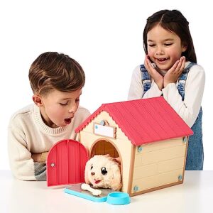 Little Live Pets My Puppy Interactive Plush Toy & Kennel. 25+ Sounds & Reactions. Name Your Puppy and Surprise! It Appears! Gifts for Kids Ages 5+