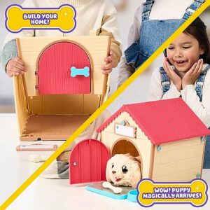 Little Live Pets My Puppy Interactive Plush Toy & Kennel. 25+ Sounds & Reactions. Name Your Puppy and Surprise! It Appears! Gifts for Kids Ages 5+