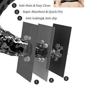 Pet Feeding Mat-Absorbent Dog Mat for Food and Water Bowl-No Stains Quick Dry Dog Water Dispenser Mat-Dog Accessories Pet Supplies-Dog Water Bowl for Messy Drinkers