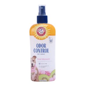 arm & hammer for pets super deodorizing spray for dogs | best odor eliminating spray for all dogs & puppies | fresh kiwi blossom scent that smells great, 8 ounces