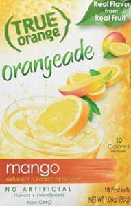 true orange, mango orange drink mix, 10-count (pack of 4)