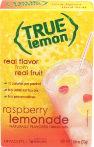 true lemon raspberry lemonade drink mix, 10 count