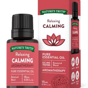 Nature's Truth Aromatherapy Calming 100% Pure Essential Oil, Citrus, 0.51 Fluid Ounce, Clear