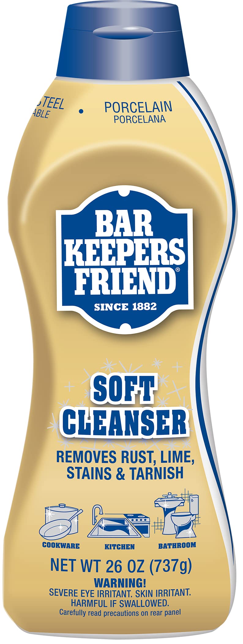 Bar Keepers Friend Bar Keepers Friend Soft Cleaner Premixed Formula, Citrus, 26 Ounce (Pack of 2)