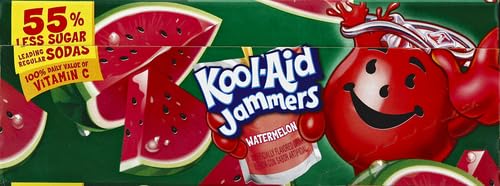 Kool-Aid Jammers Watermelon Flavored Juice Drink Pouch, 60 Fl Oz