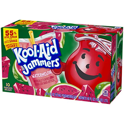 Kool-Aid Jammers Watermelon Flavored Juice Drink Pouch, 60 Fl Oz