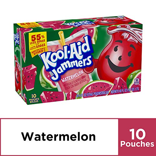 Kool-Aid Jammers Watermelon Flavored Juice Drink Pouch, 60 Fl Oz