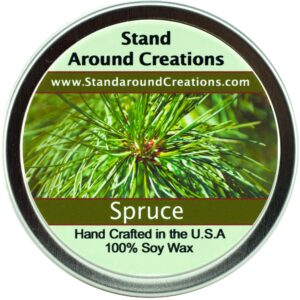 Stand Around Creations Soy Aromatherapy Candle - Scent: Douglas Fir 8 oz White