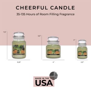 A Cheerful Giver - Sage & Citrus Scented Glass Jar Candle (24 oz) with Lid & True to Life Fragrance Made in USA